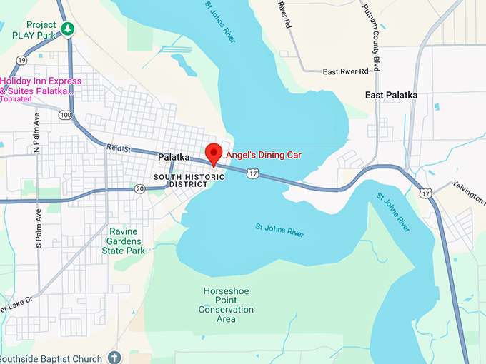 16. Angel's dining car map