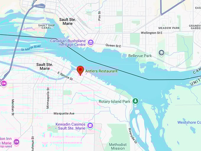 16. antlers restaurant map