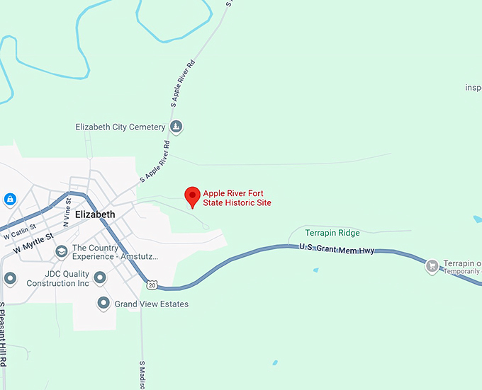 16. apple river fort state historic site map