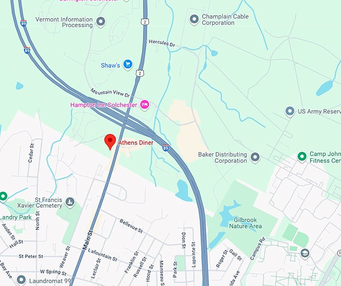 16. athens diner map