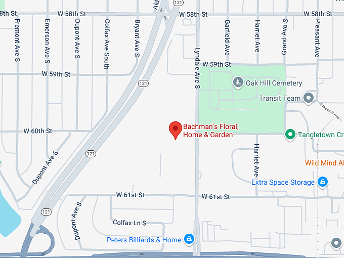 16. bachman's floral, home & garden map