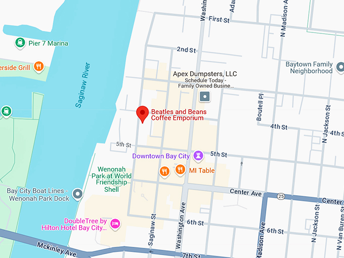 16. beatles and beans coffee emporium map