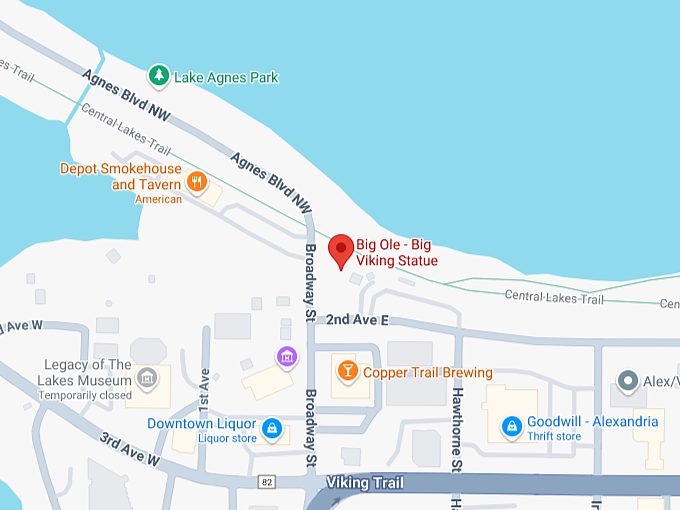 16. big ole big viking statue map