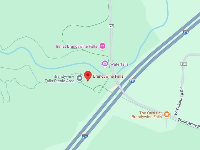 16. brandywine falls map