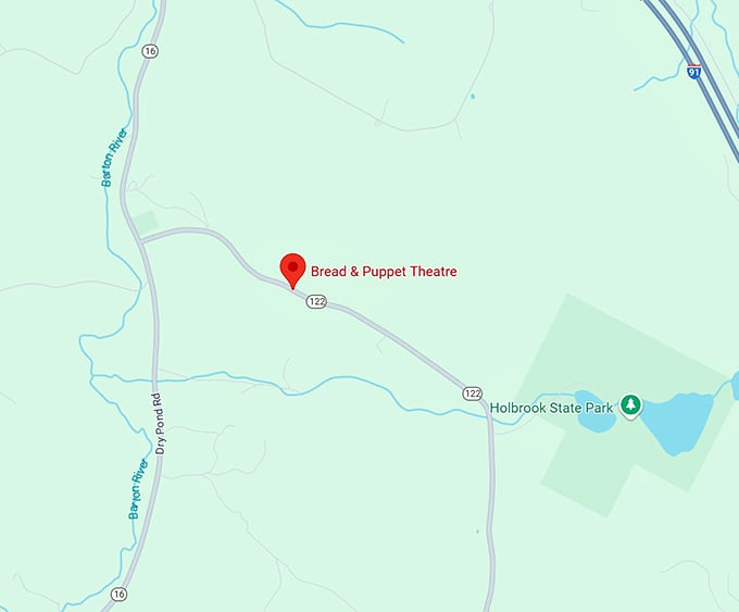 16. bread & puppet theatre map