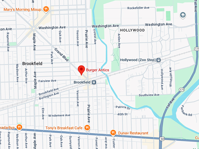 16. burger antics map