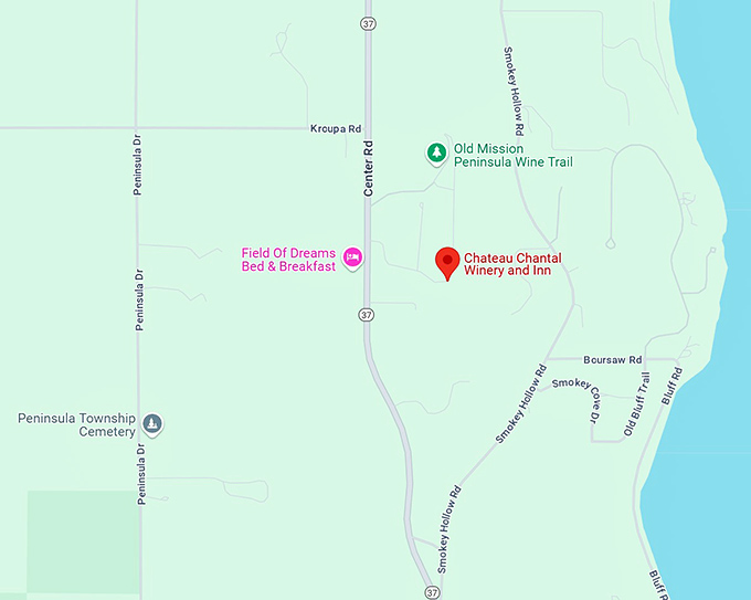 16. chateau chantal winery and inn map