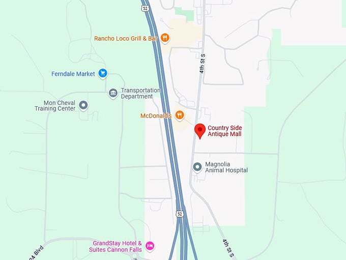 16. country side antique mall map