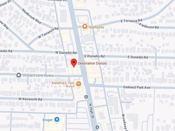 16. destination donuts map