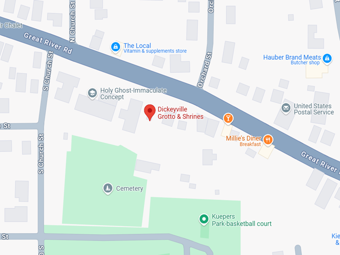 16. dickeyville grotto & shrines map