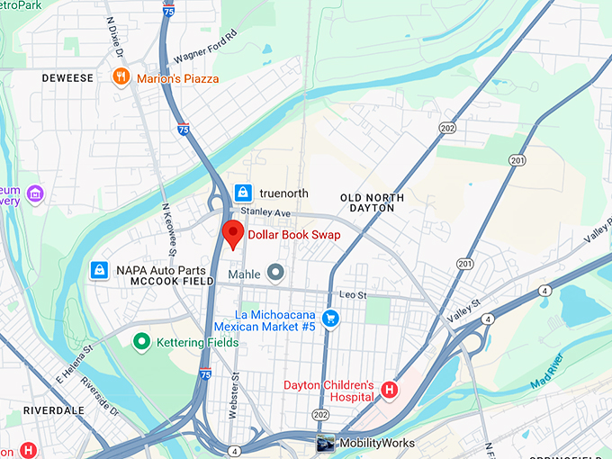 16. dollar book swap map