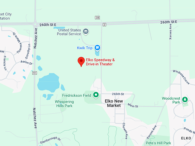 16. elko speedway & drive in theater map