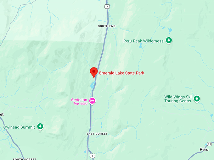 16. emerald lake state park map