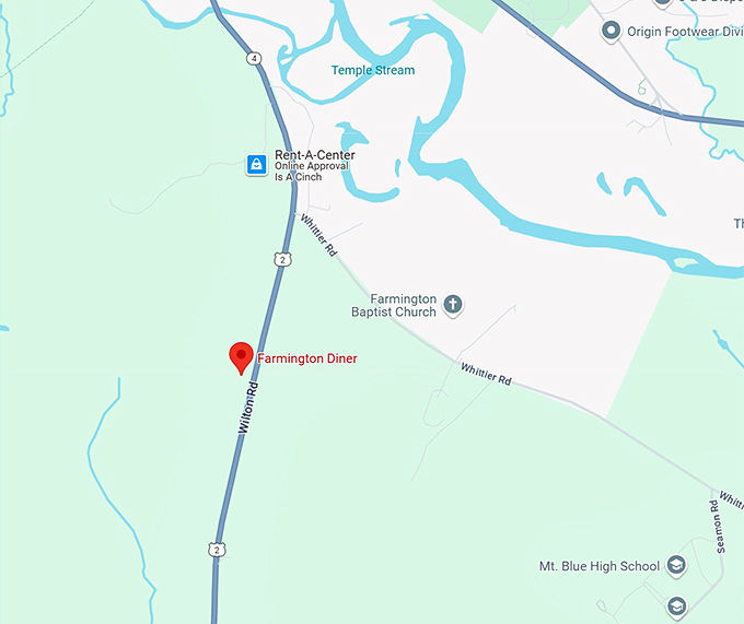 16. farmington diner map