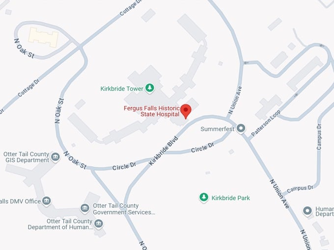 16. fergus falls historic state hospital map
