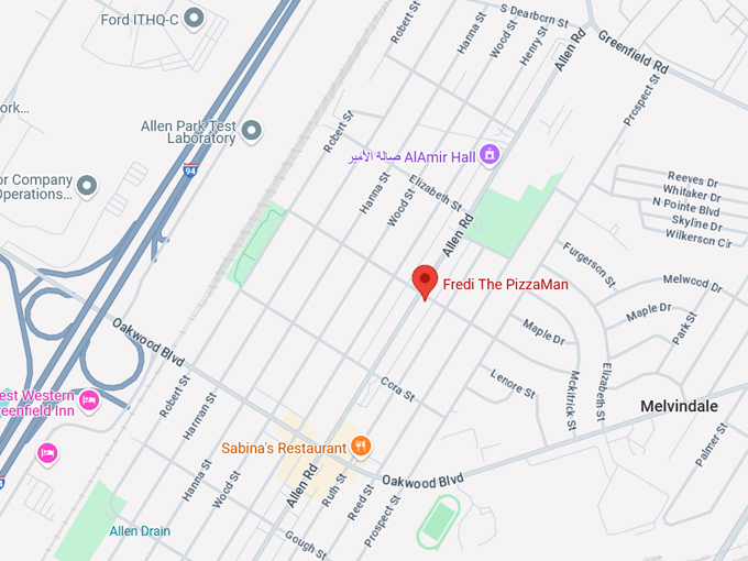 16. fredi the pizzaman map