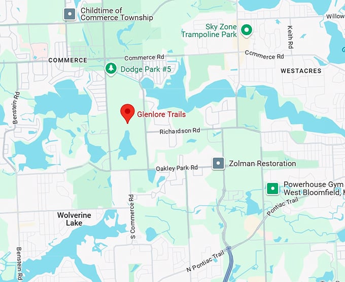 16. Glenlore Trails map