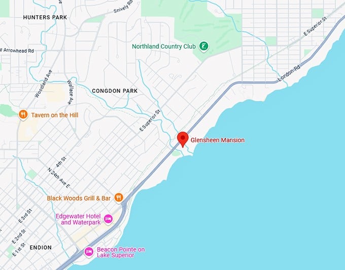 16. glensheen mansion map