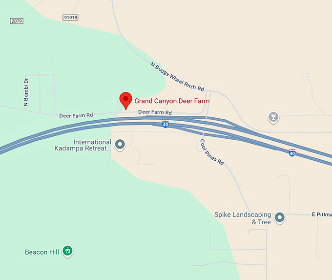 16. grand canyon deer farm map