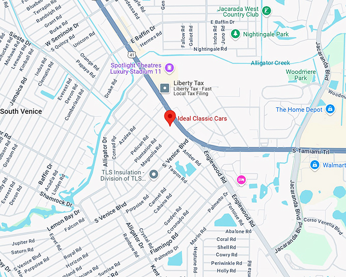 16. ideal classic cars map