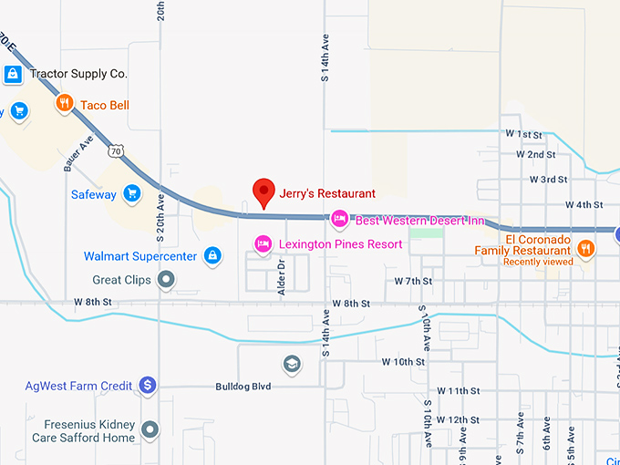 16. jerry's restaurant map