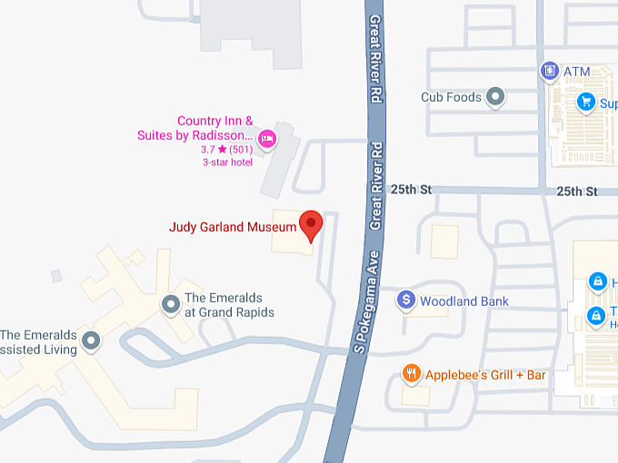 16. judy garland museum map