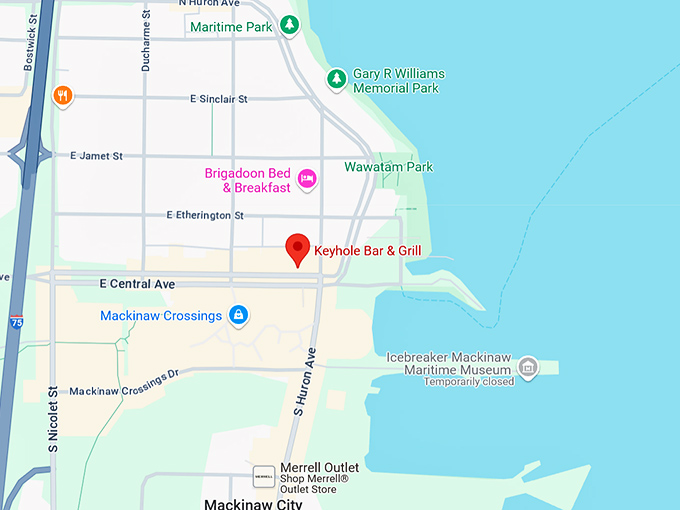 16. keyhole bar & grill map