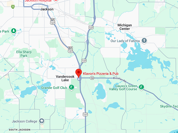 16. klavon's pizzeria & pub map