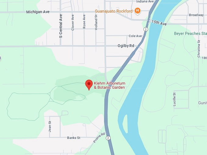 16. klehm arboretum & botanic garden map