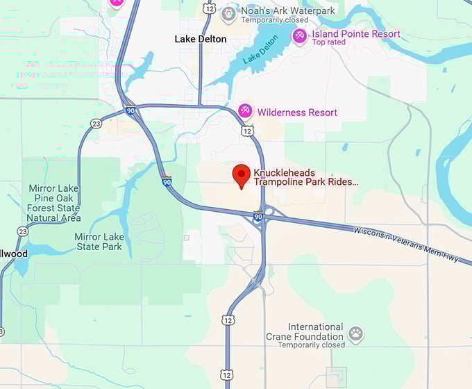 16. knuckleheads trampoline park rides bowling map