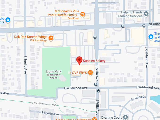 16. kuppies bakery map