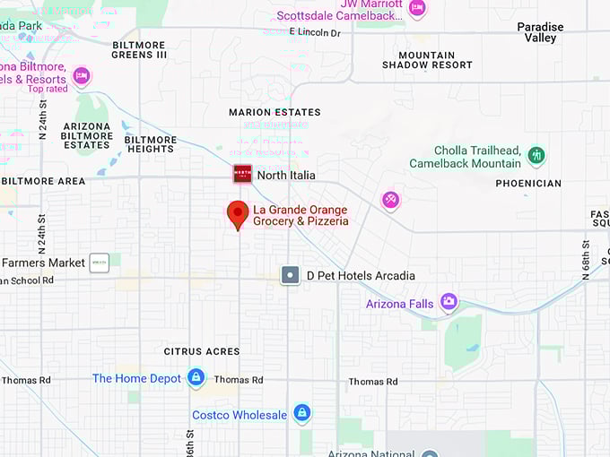 16. la grande orange grocery & pizzeria map