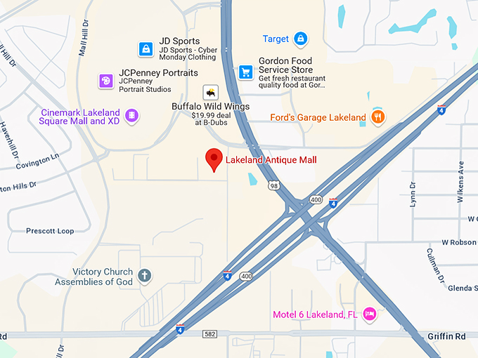 16. lakeland antique mall map