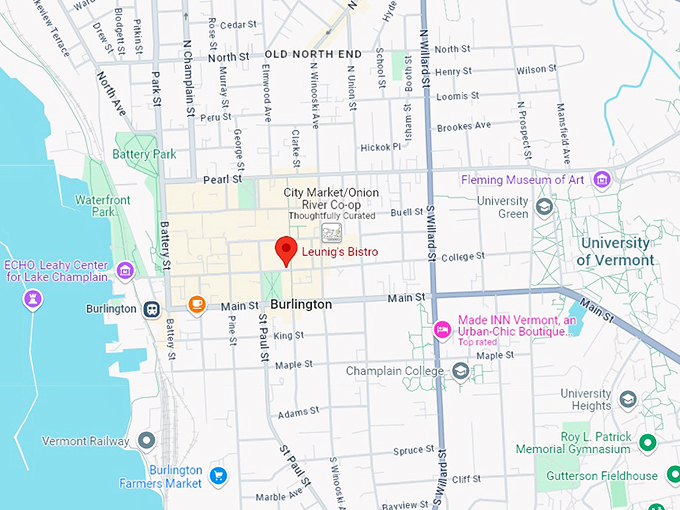 16. leunig's bistro map