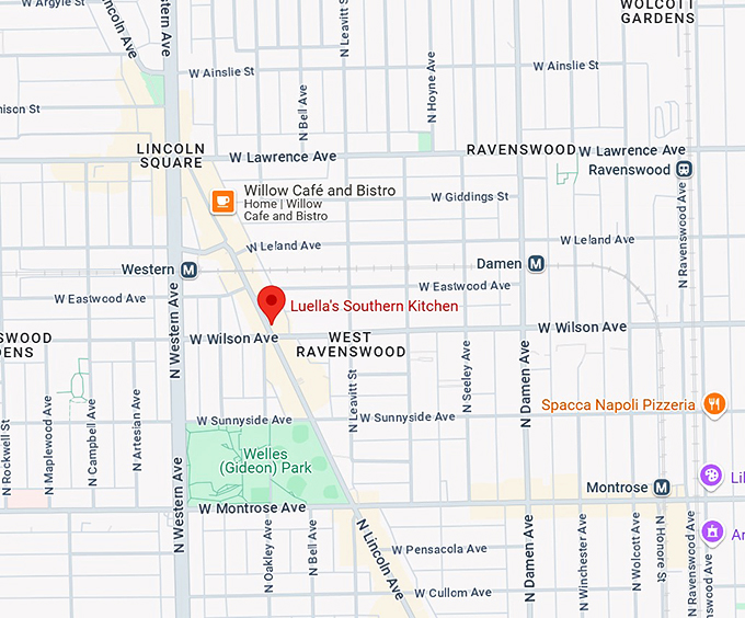 16. luella's southern kitchen map