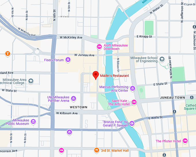 16. mader's restaurant map