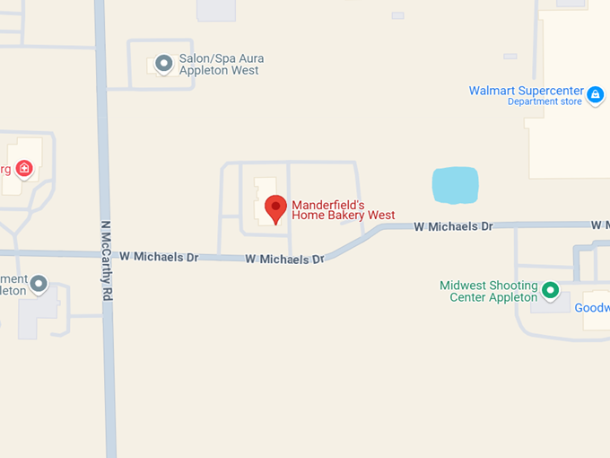 16. manderfield's home bakery map