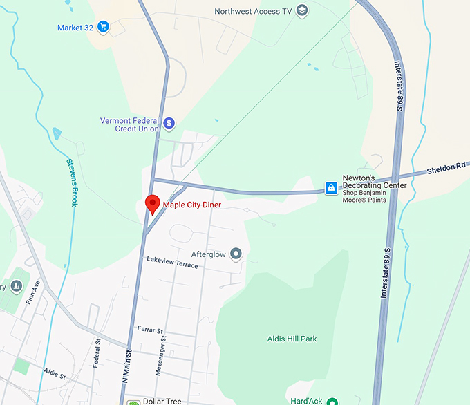 16. maple city diner map