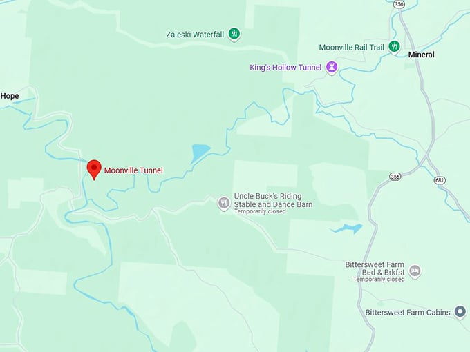 16. moonville tunnel map
