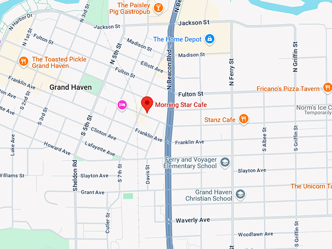 16. morning star cafe map