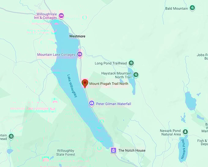 16. mount pisgah trail north map