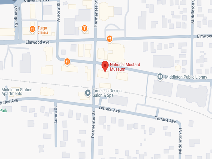 16. national mustard museum map