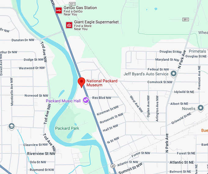 16. national packard museum map