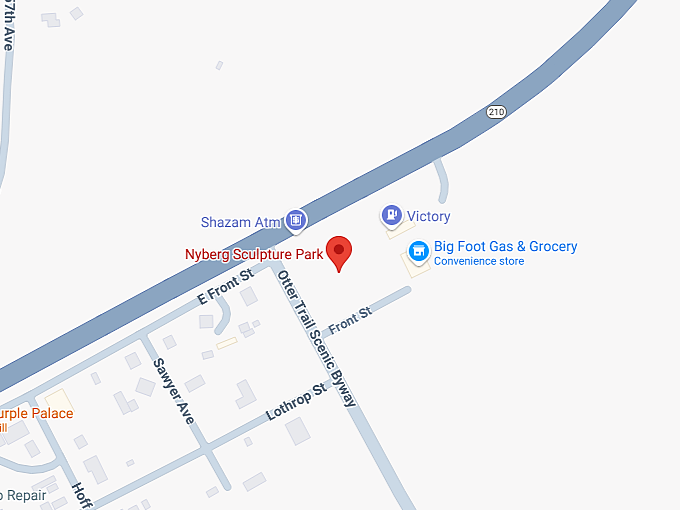 16. nyberg sculpture park map
