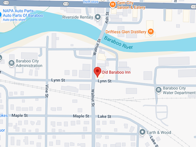 16. old baraboo inn map
