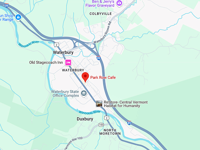 16. park row cafe map