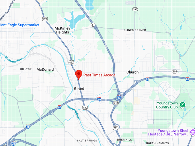 16. past times arcade map