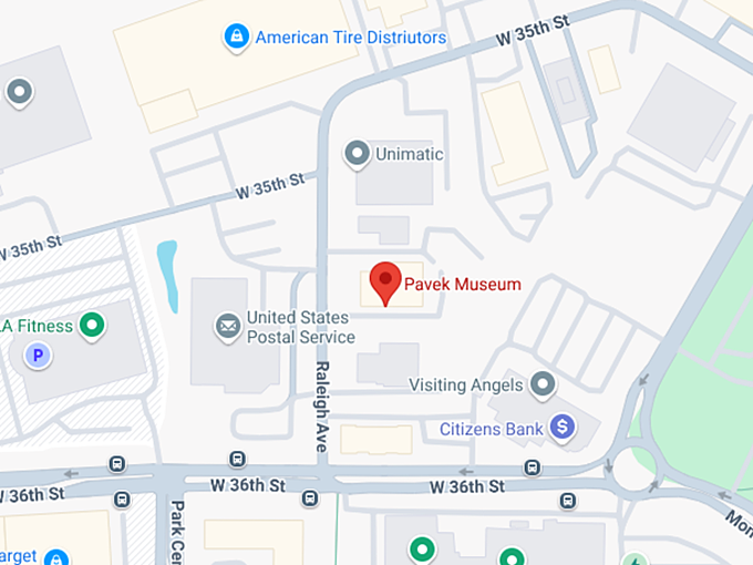 16. pavek museum map