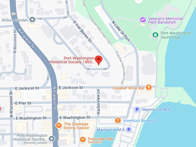 16. port washington historical society 1860 light station map