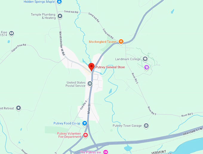 16. putney general store map